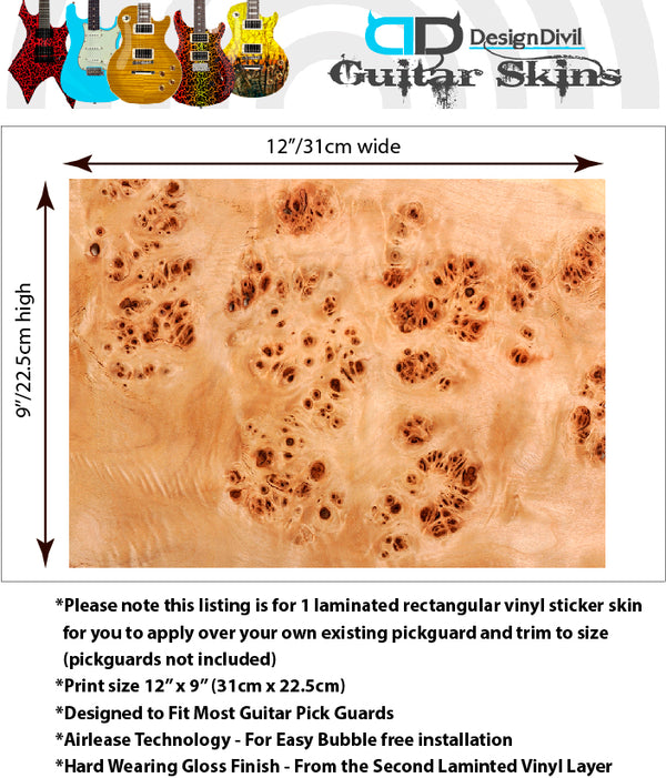 Guitar Custom PickGuard Sticker Skins. Customise your own existing Pic ...